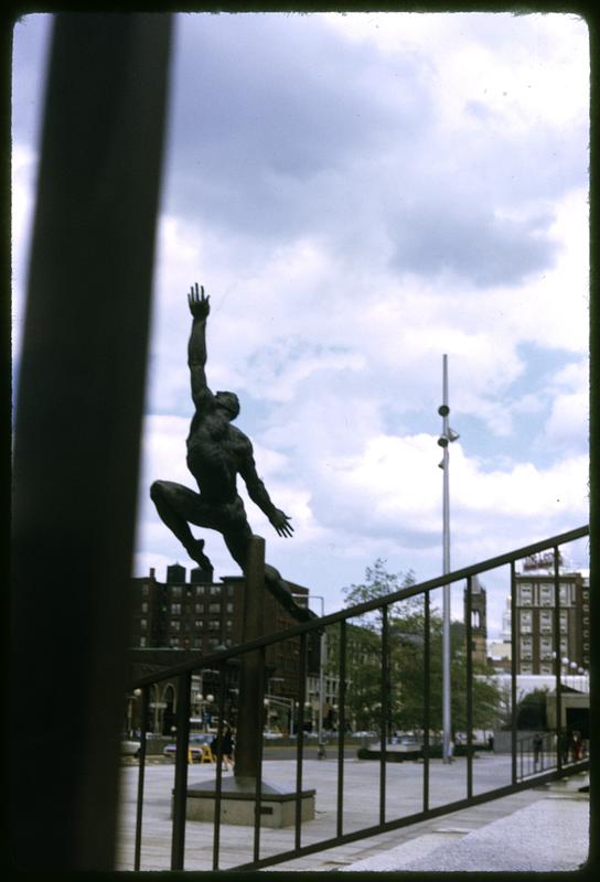 Prue Center statue - Digital Commonwealth