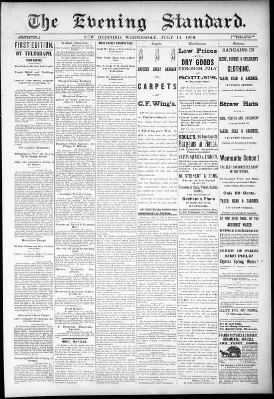Evening Standard. July 14, 1886 - Digital Commonwealth