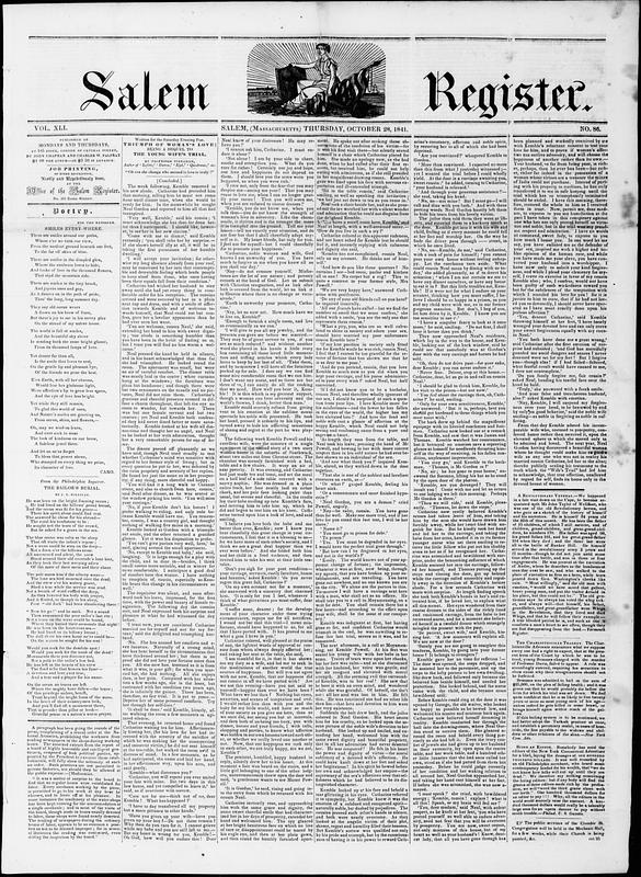 Salem Register. October 28, 1841 - Digital Commonwealth