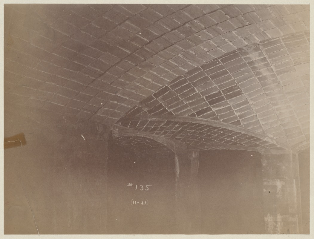 Guastavino tile arch ceiling in basement, construction of the McKim ...