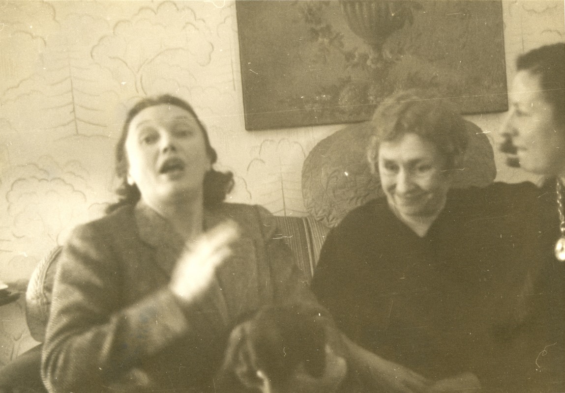 Helen Keller and Polly Thomson with Katherine Cornell - Digital ...
