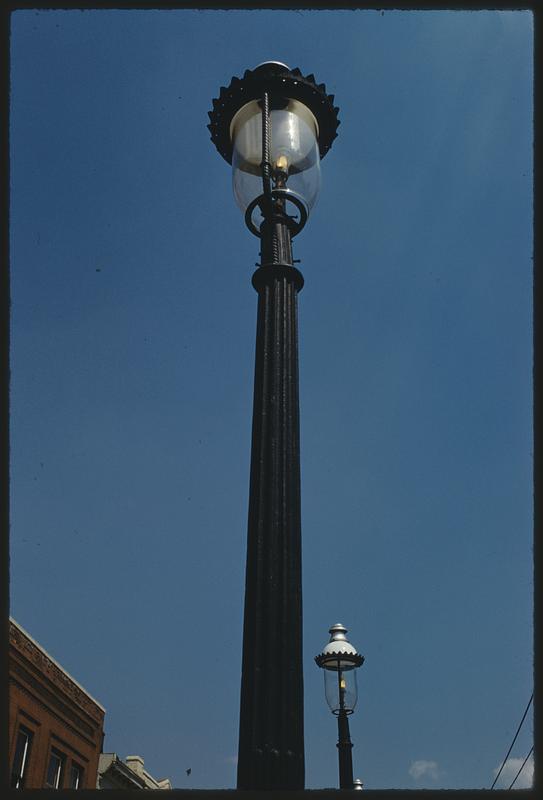 Gas street lamps, Gaslight Square, St. Louis, Missouri - Digital ...