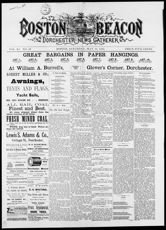 The Boston Beacon and Dorchester News Gatherer, May 17, 1884 - Digital ...