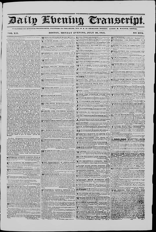 Daily Evening Transcript - Digital Commonwealth