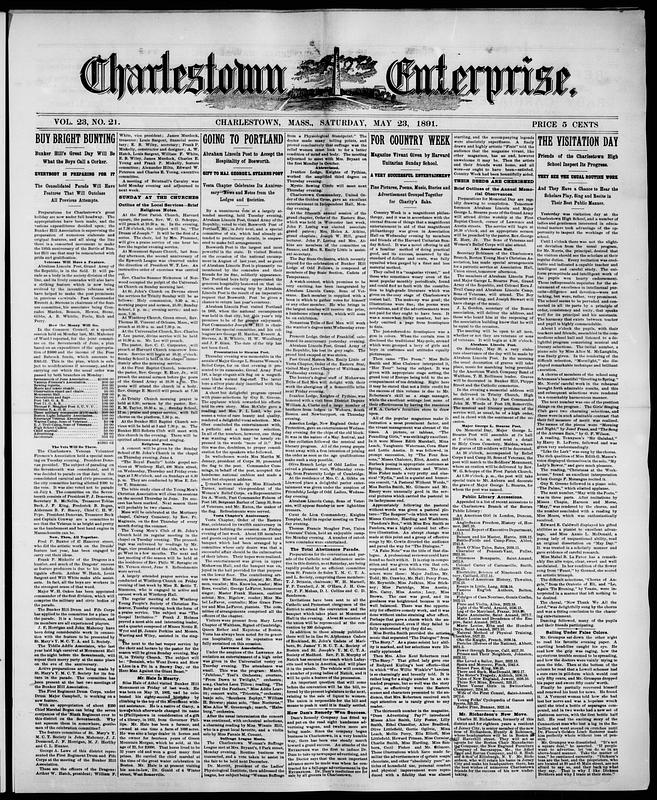 Charlestown Enterprise. May 23, 1891 - Digital Commonwealth