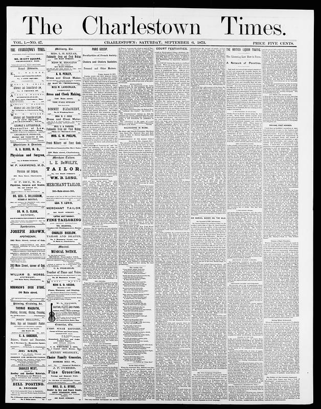 The Charlestown Times, September 06, 1873 - Digital Commonwealth