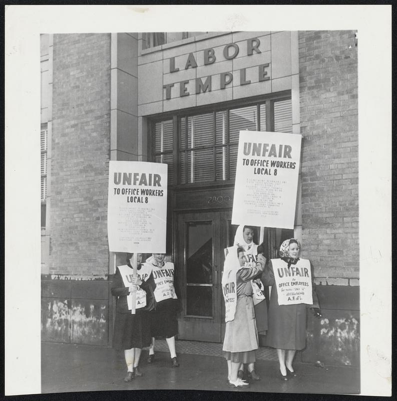 Labor Pickets. - Digital Commonwealth