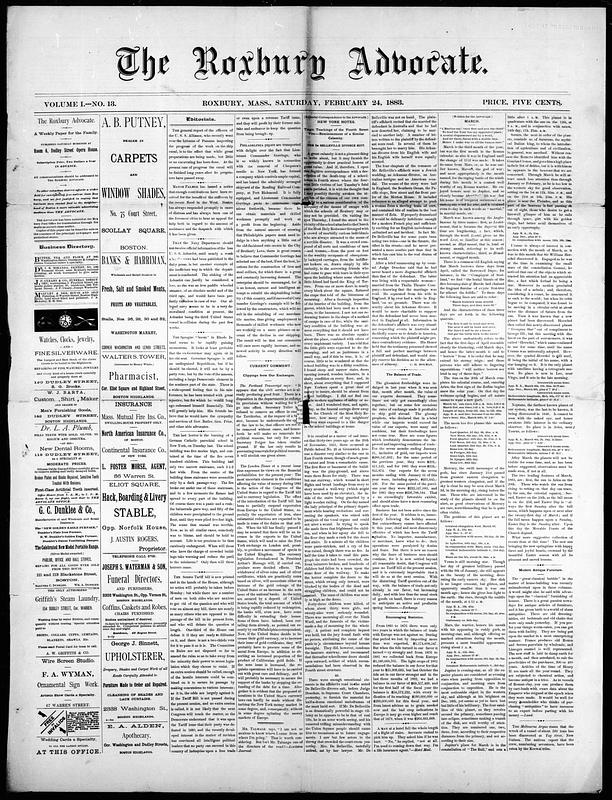 The Roxbury Advocate - Digital Commonwealth