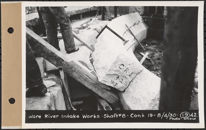 Contract No. 19, Dam and Substructure of Ware River Intake Works at ...