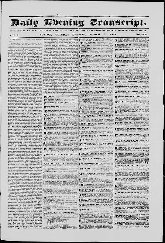 Daily Evening Transcript - Digital Commonwealth