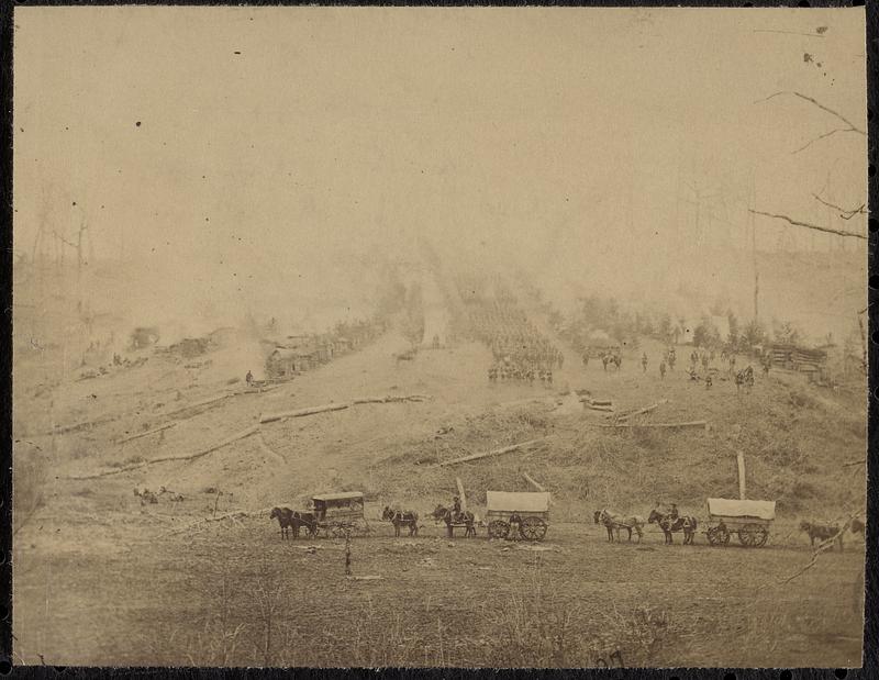 The 150th Penn. Infantry, March, 1863. Regiment in line, company front ...