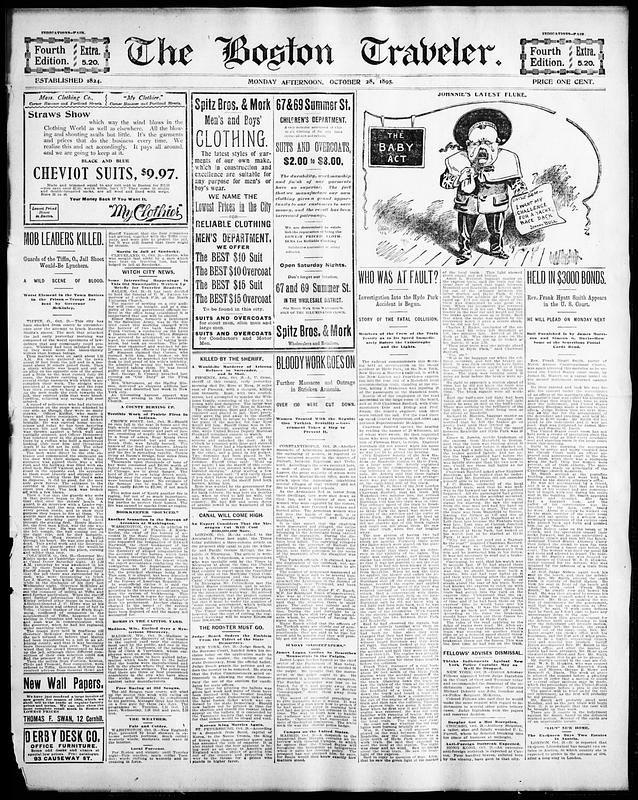 The Boston Traveler. October 28, 1895 - Digital Commonwealth