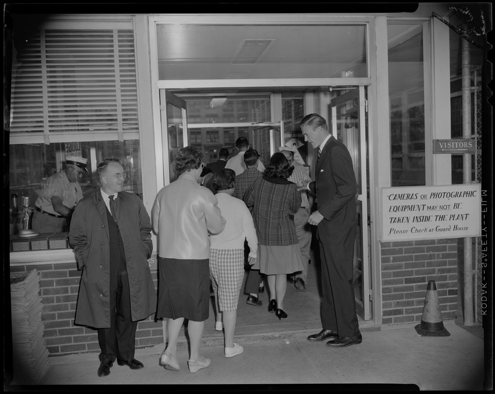 George C. Lodge welcoming the crowd into Raytheon Missile and Space ...
