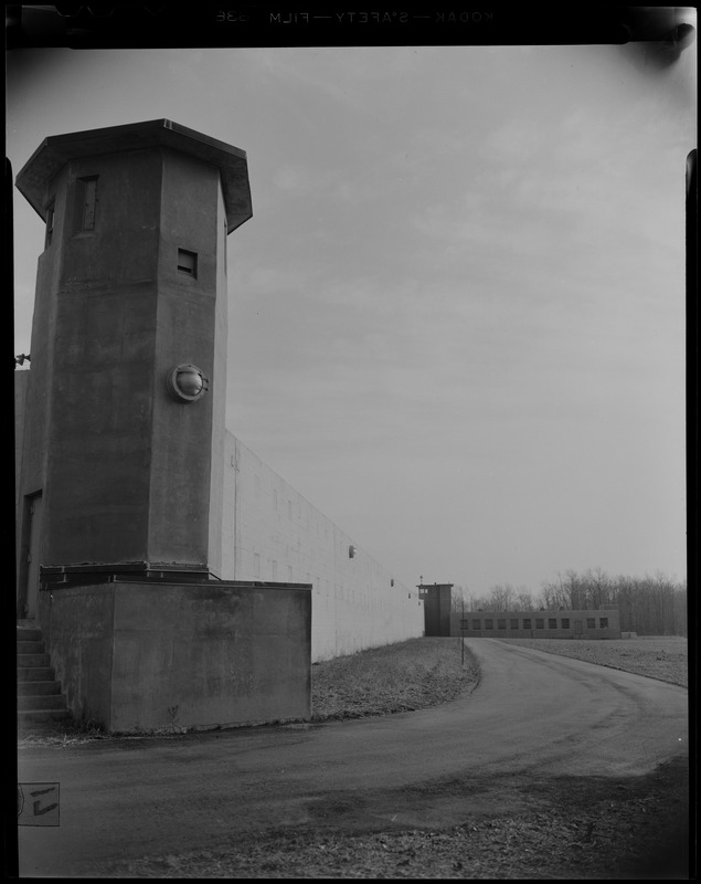 Guard Tower structure at corner of the wall at Norfolk State Prison ...