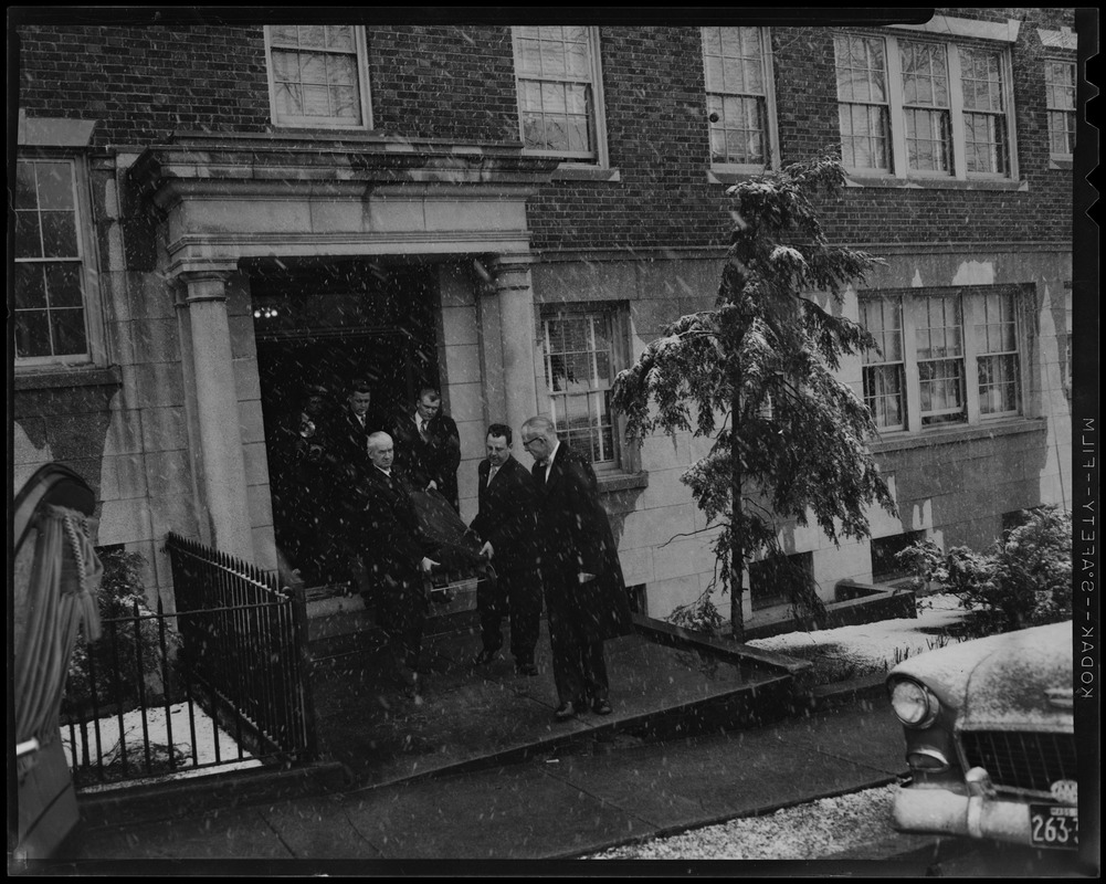 Pallbearers carrying the coffin of former Governor Paul Dever - Digital ...