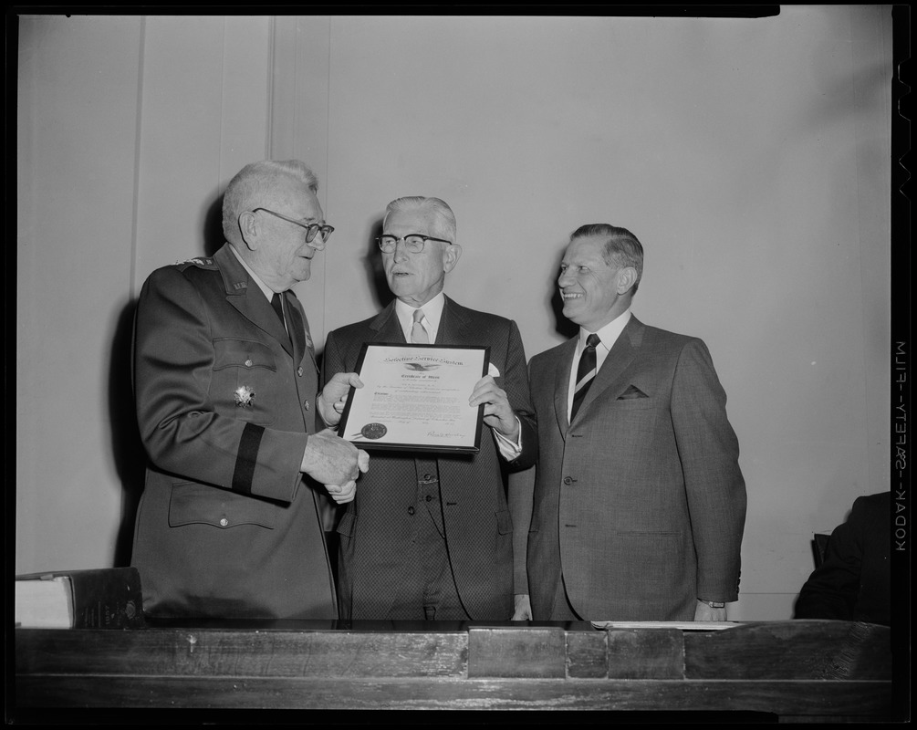 General Lewis Hershey, Director of Selective Service System, and ...