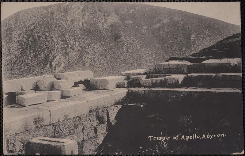 Temple of Apollo, adyton - Digital Commonwealth