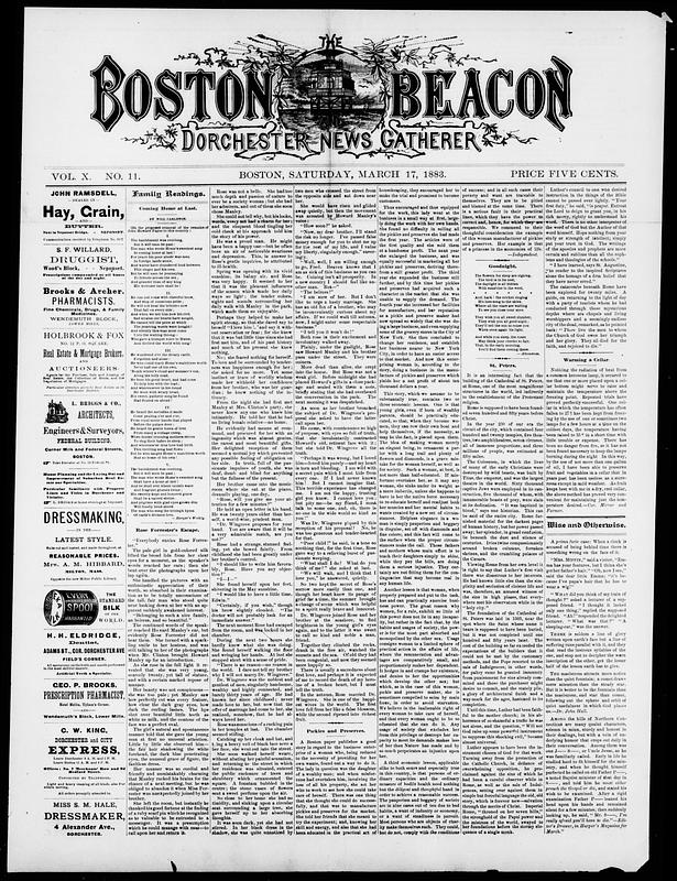 The Boston Beacon and Dorchester News Gatherer, March 17, 1883 ...