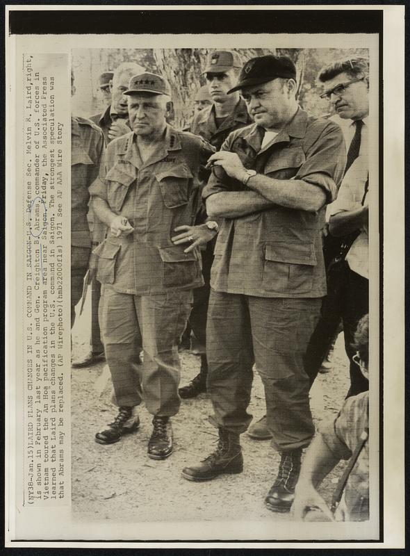 Laird Plans Changes in U.S. Command in Saigon- U.S. Defense Sec. Melvin ...