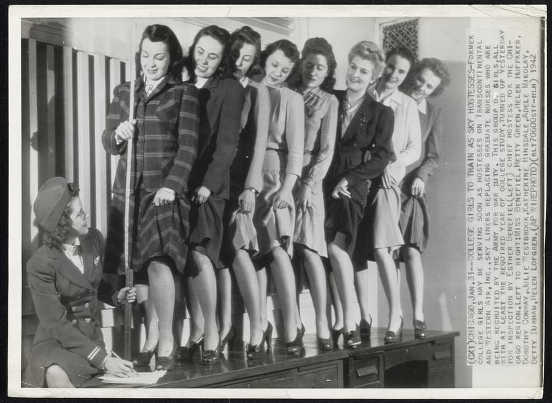 College Girls to Train As Sky Hostesses-Former college girls may be ...