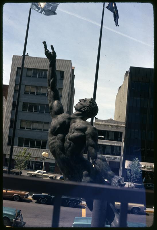 Prudential statue Boston - Digital Commonwealth