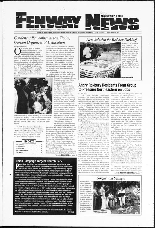 The Fenway News. July 27, 2007 - Digital Commonwealth
