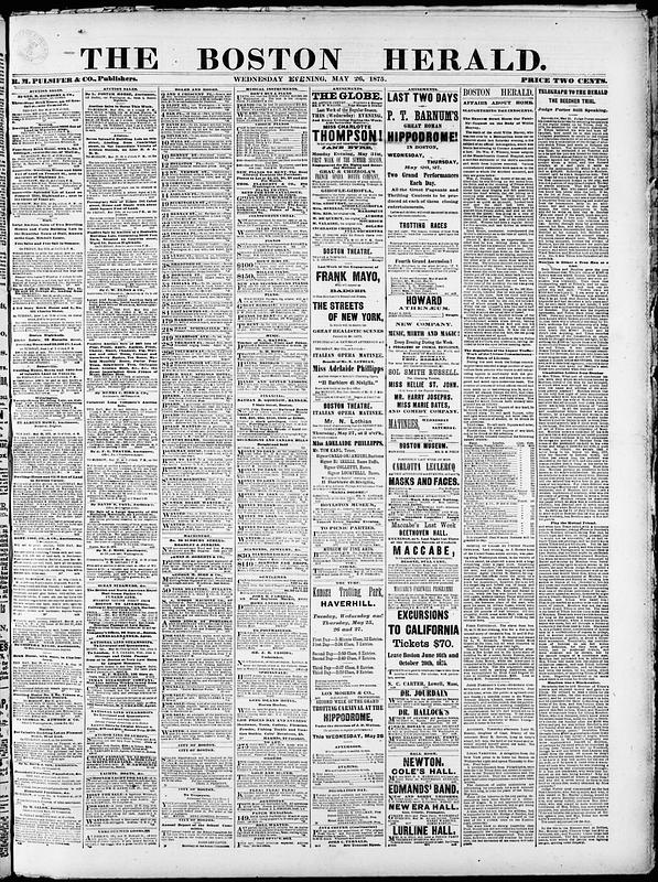 The Boston Herald. May 26, 1875 - Digital Commonwealth