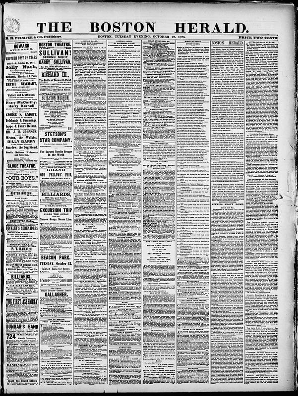 The Boston Herald. October 12, 1875 - Digital Commonwealth