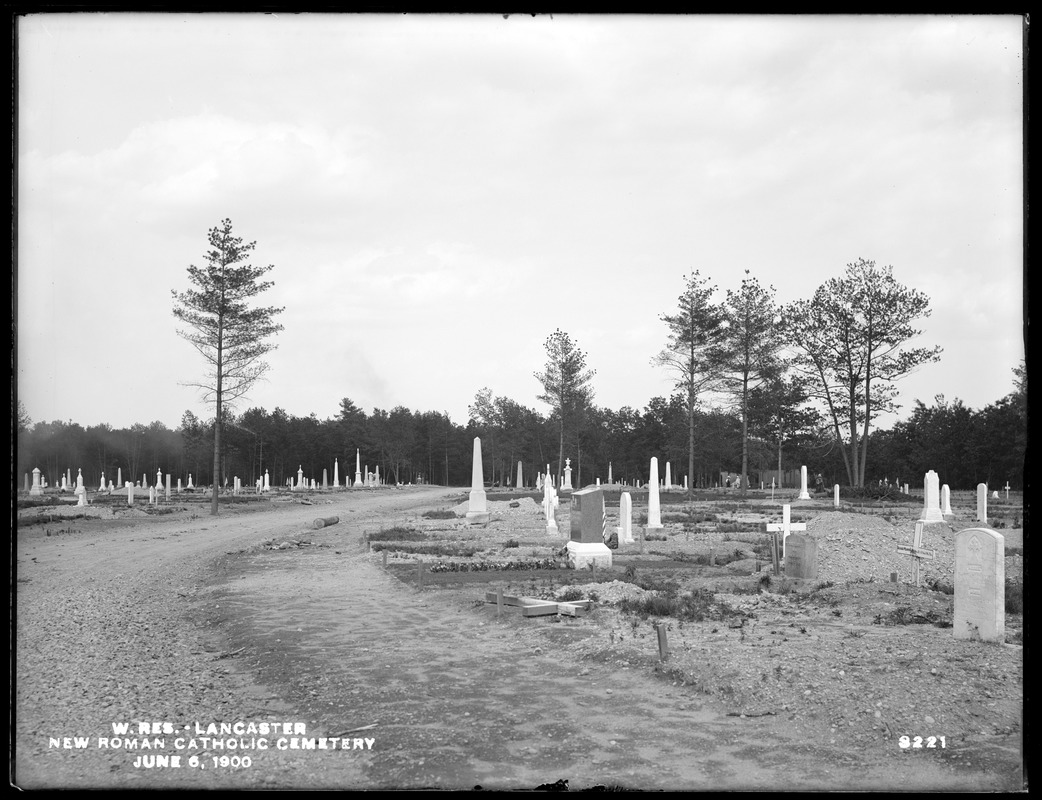 Wachusett Reservoir, new Roman Catholic Cemetery, Lancaster, Mass., Jun ...