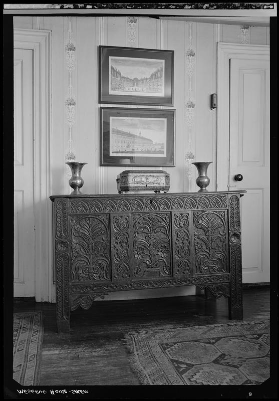 Meserve House, Salem: interior, ornate chest - Digital Commonwealth