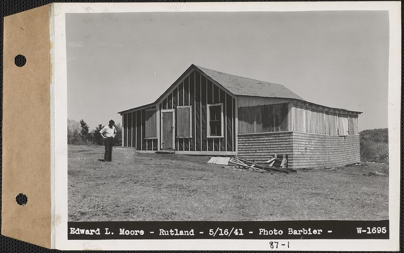Edward L. Moore, camp, Rutland, Mass., May 16, 1941 - Digital Commonwealth