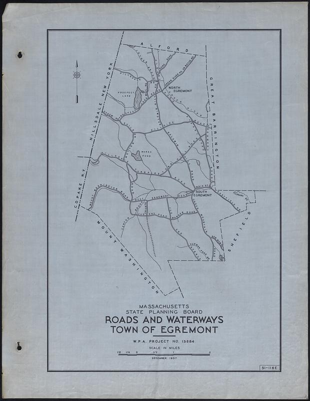 Roads and Waterways Town of Egremont - Digital Commonwealth