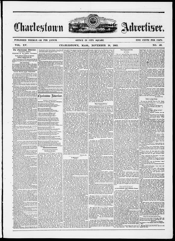 Charlestown Advertiser, November 18, 1865 - Digital Commonwealth