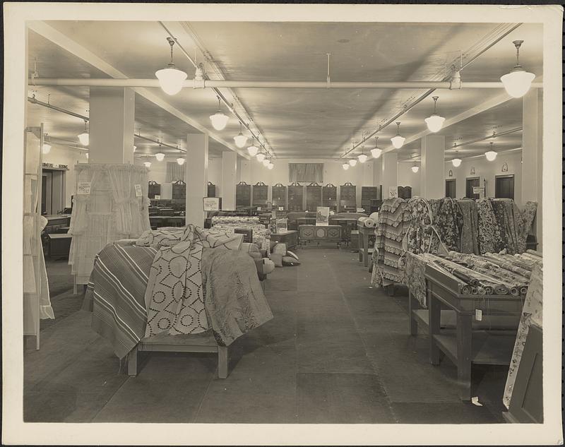 General view of the textile department, R. H. White Co. department ...