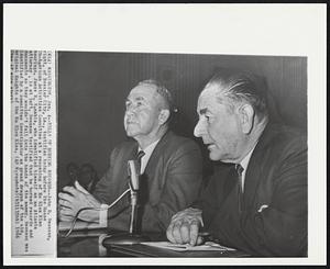 Tells of Burning Records--John D. Swenson, right, of Bossier City, La ...
