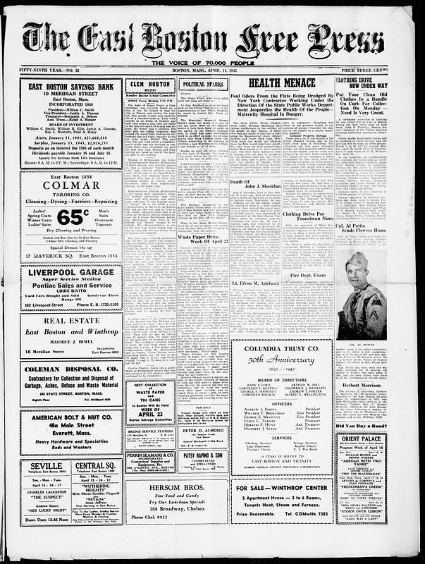 East Boston Free Press. April 14, 1945 - Digital Commonwealth