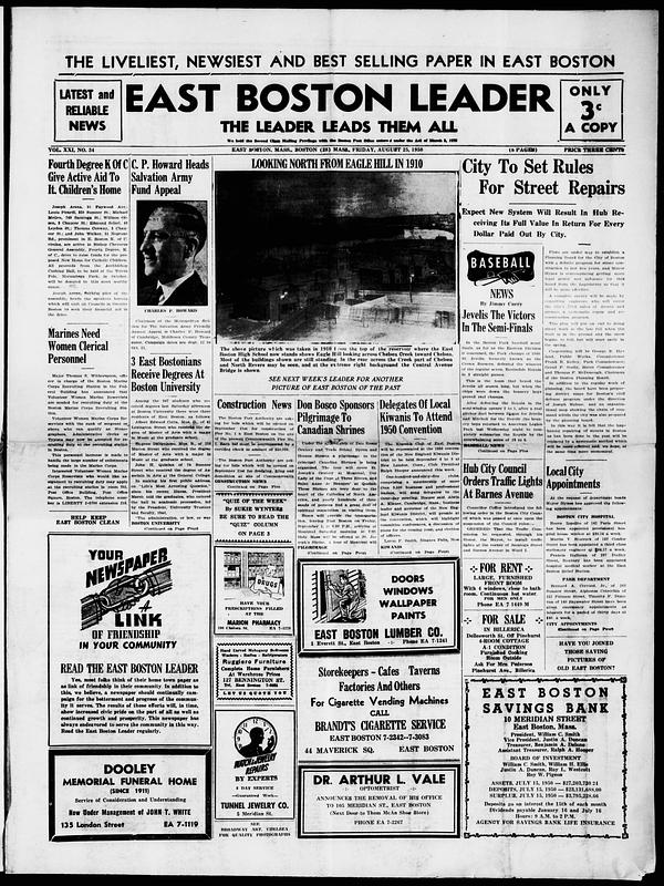 East Boston Leader. August 25, 1950 - Digital Commonwealth