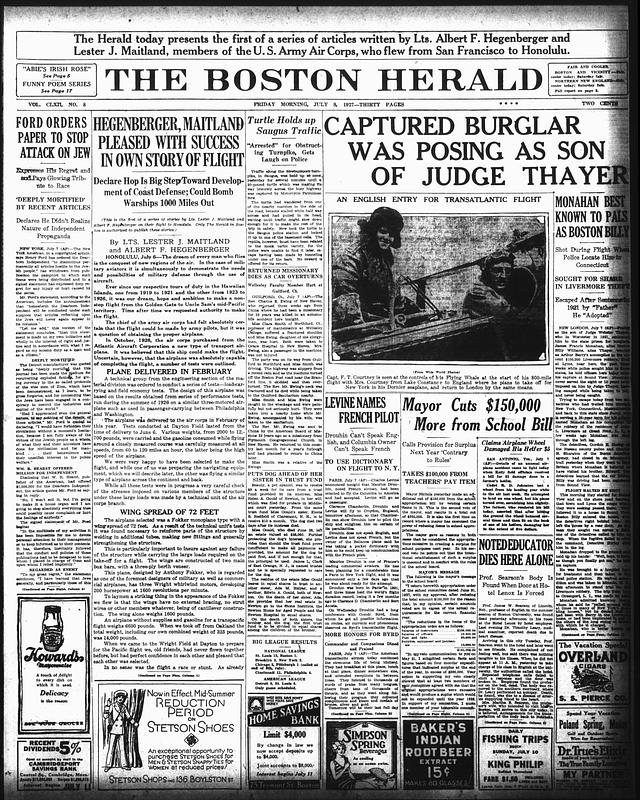 Boston Herald. July 08, 1927 - Digital Commonwealth