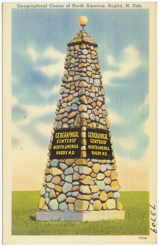 Geographical Center of North America, Rugby, N. Dak - Digital Commonwealth
