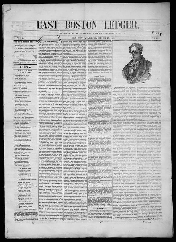 East Boston Ledger. October 27, 1849 - Digital Commonwealth