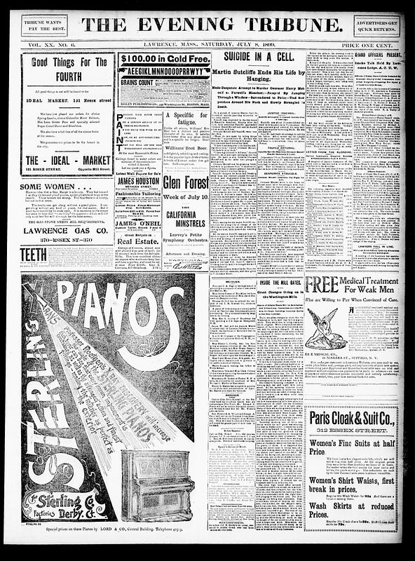 The Evening Tribune. July 08, 1899 - Digital Commonwealth
