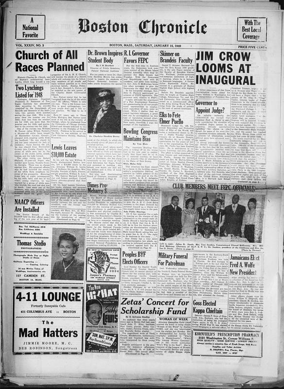 Boston Chronicle. January 15, 1949 - Digital Commonwealth
