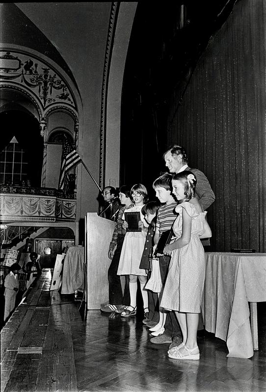 Senator Kennedy and science award winners Boston - Digital Commonwealth