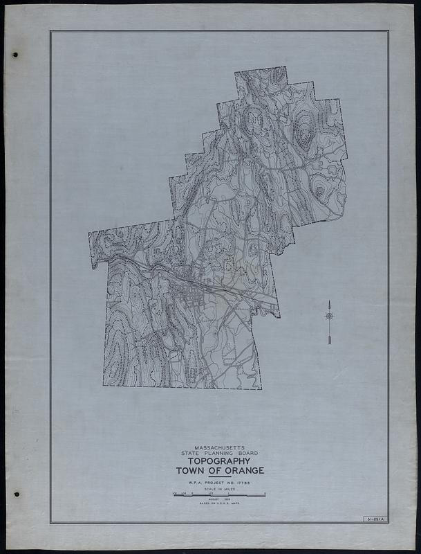 Topography Town of Orange - Digital Commonwealth