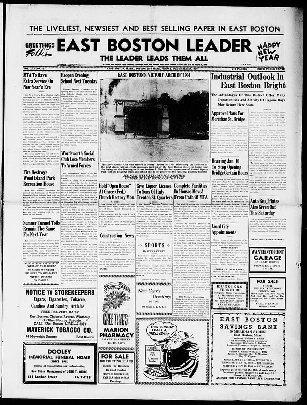 East Boston Leader. December 29, 1950 - Digital Commonwealth