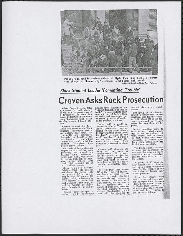 Black Student Boycott - Digital Commonwealth