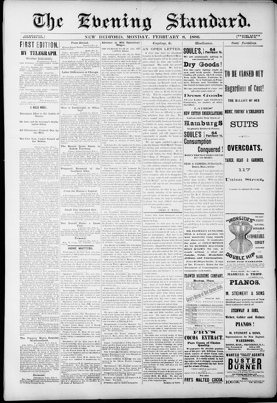 Evening Standard. February 08, 1886 - Digital Commonwealth