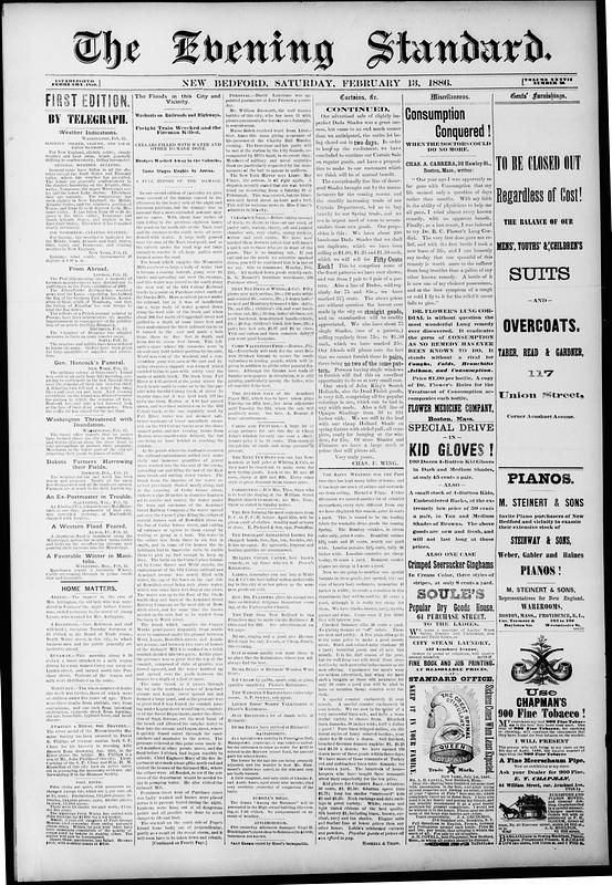 Evening Standard. February 13, 1886 - Digital Commonwealth