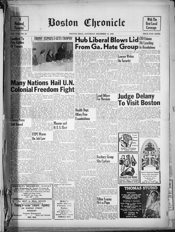 Boston Chronicle. December 14, 1946 - Digital Commonwealth