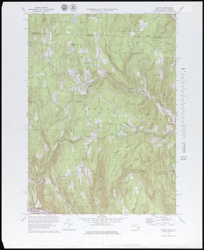 Heath Quadrangle Massachusetts - Vermont - Digital Commonwealth